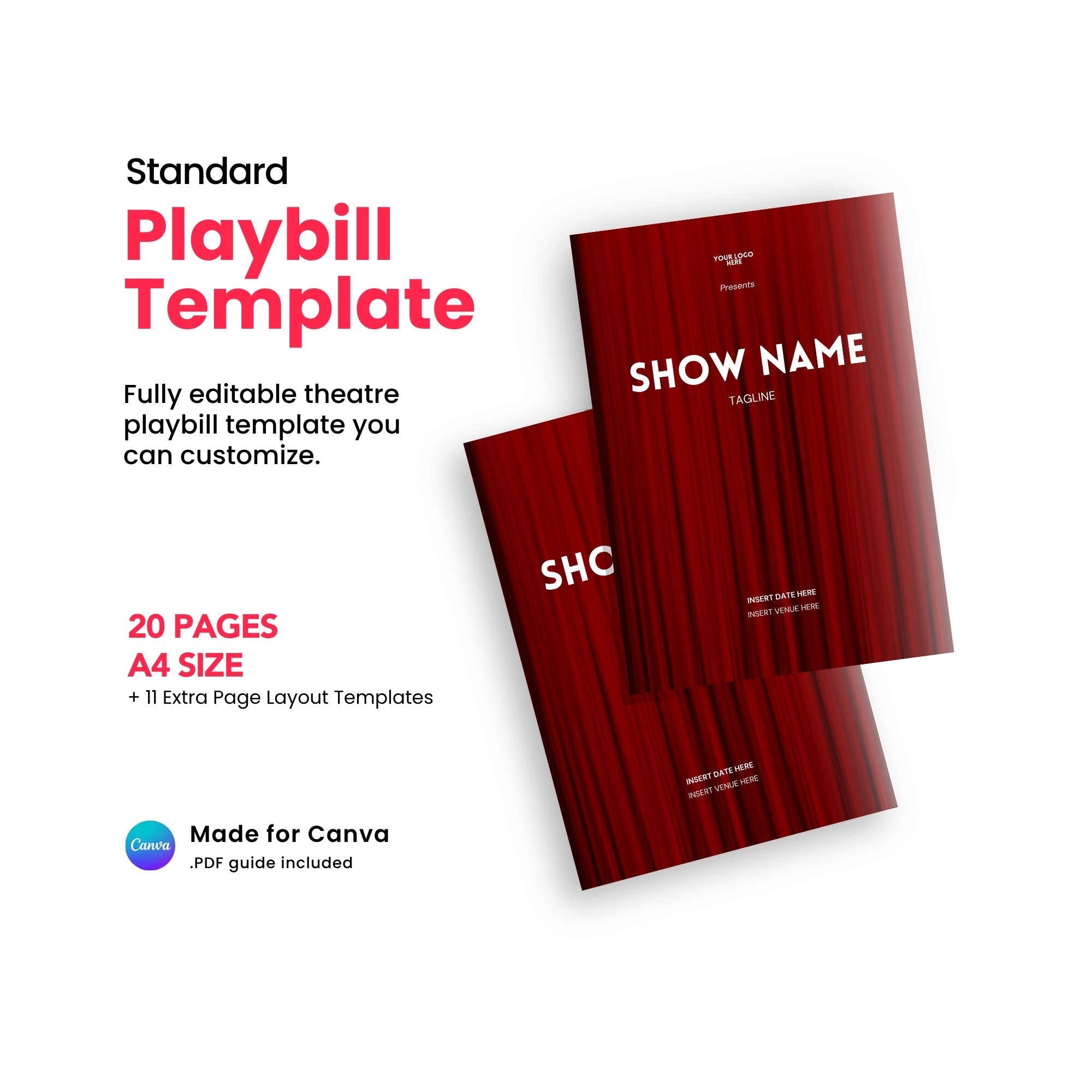 The Standard Program Canva Template - A4 – Encore Templates