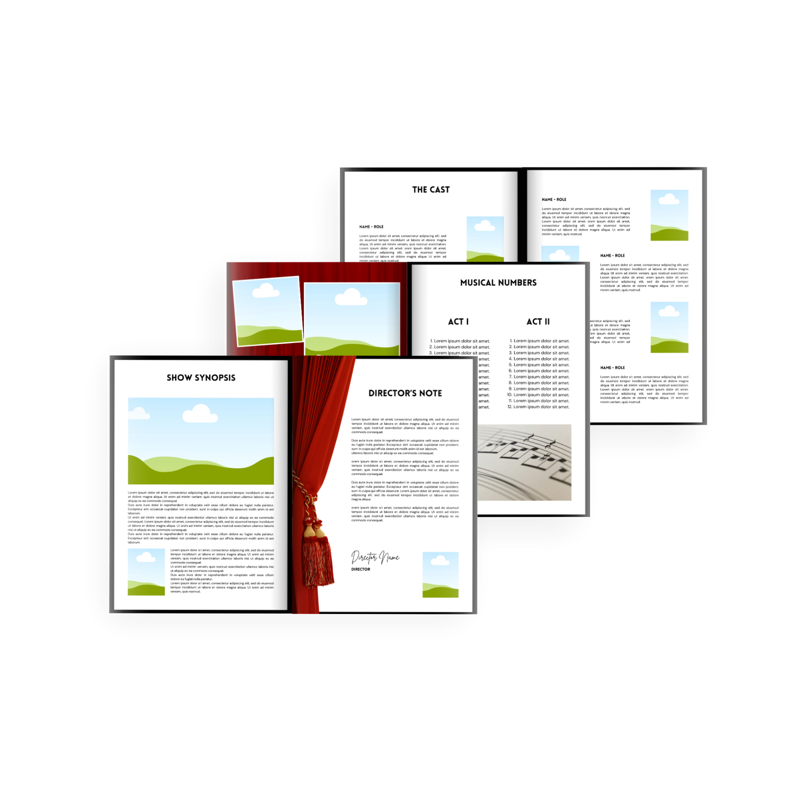 The Standard Program Canva Template - A4 – Encore Templates