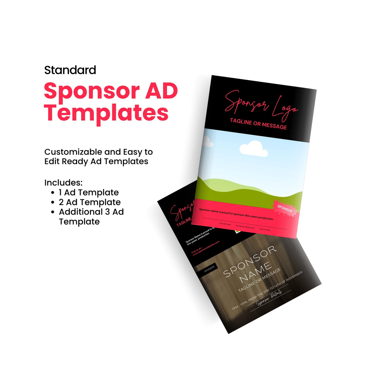 The Standard Program Canva Template - A4 – Encore Templates