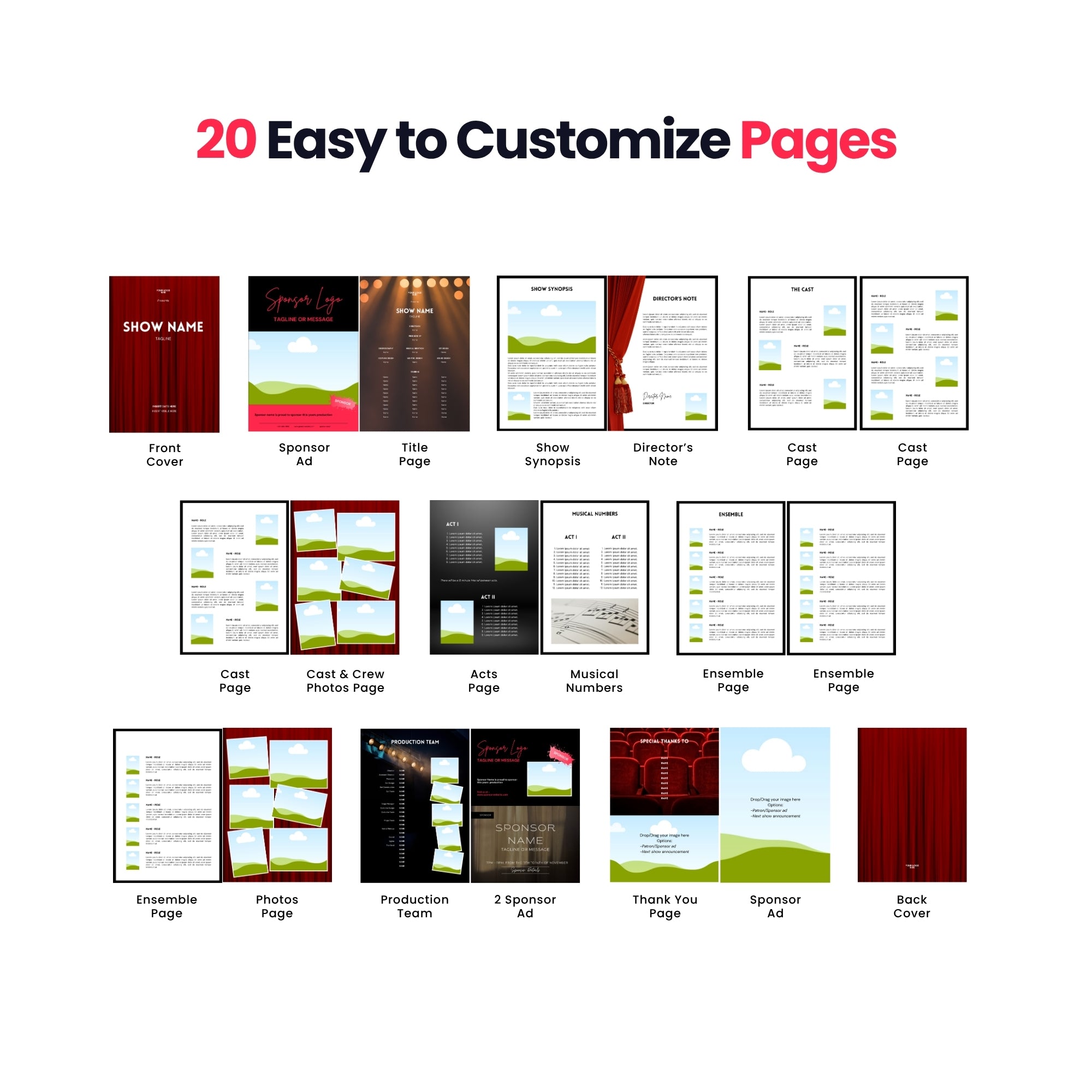 The Standard Program Canva Template - A4 – Encore Templates