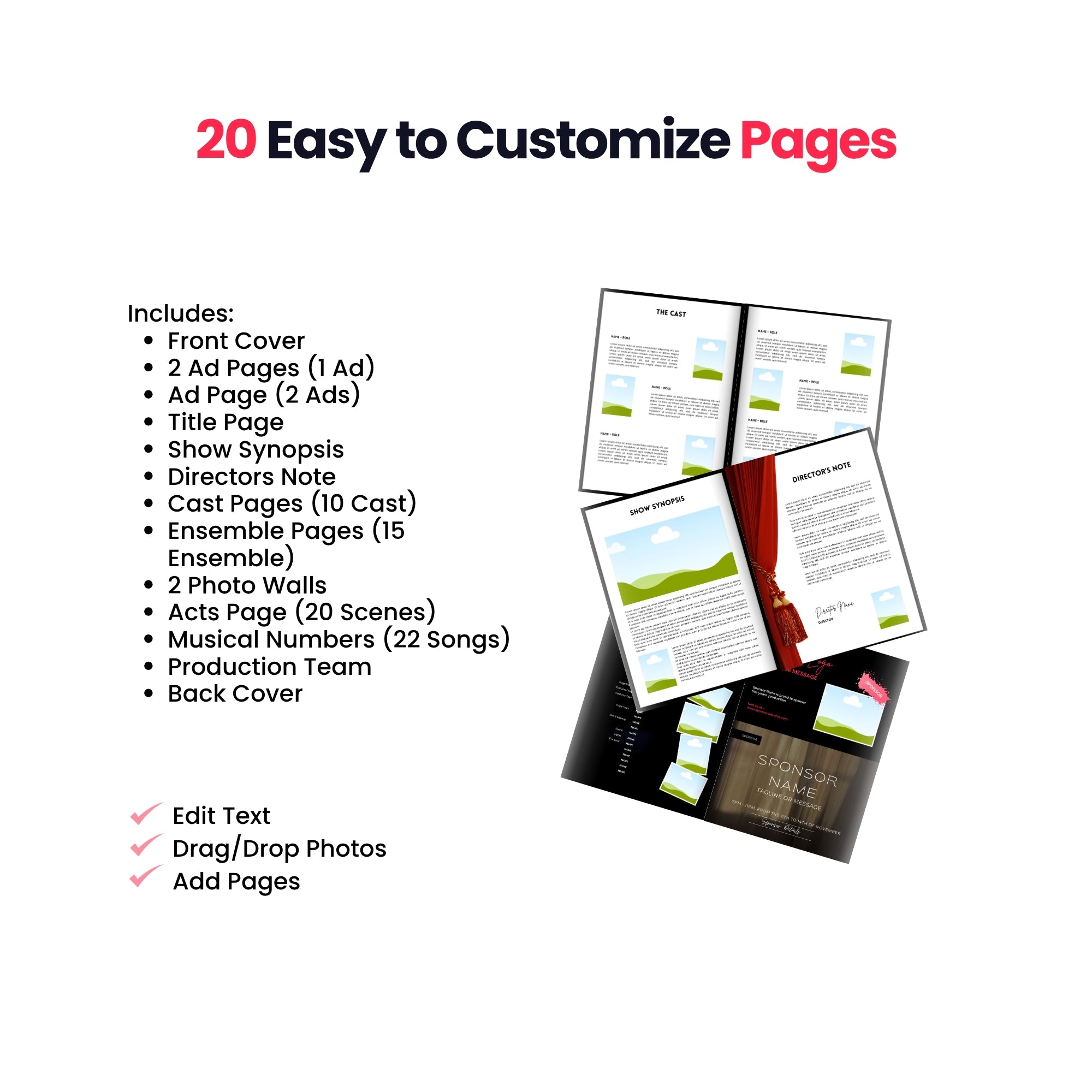 The Standard Program Canva Template - A4 – Encore Templates